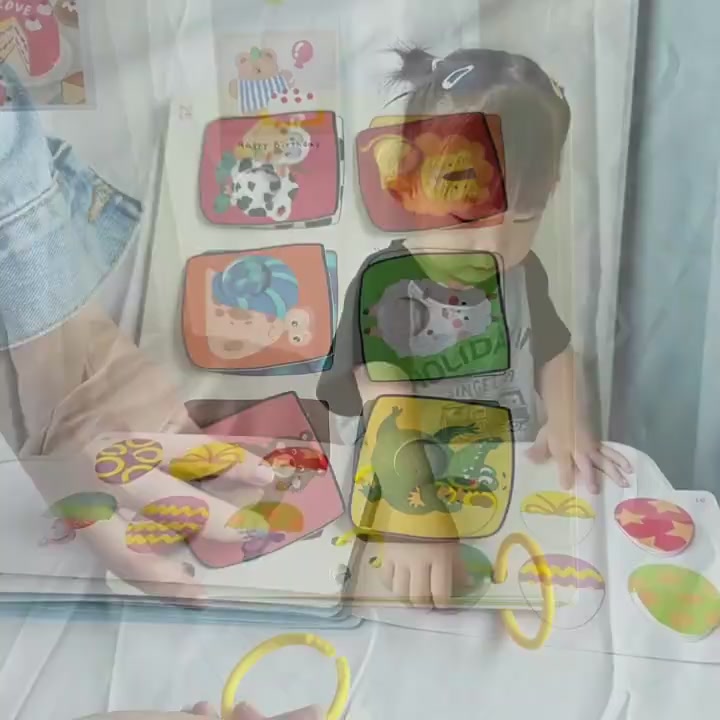 Jual Buku Aktivitas Bayi Busy Book Dan Velcro TK Quiet Book Lucu Reused ...