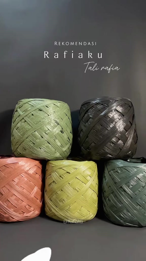 Jual Rafiaku - Tali Rafia 1 ball isi 12 ukuran 5 ons kuat, tidak mudah ...