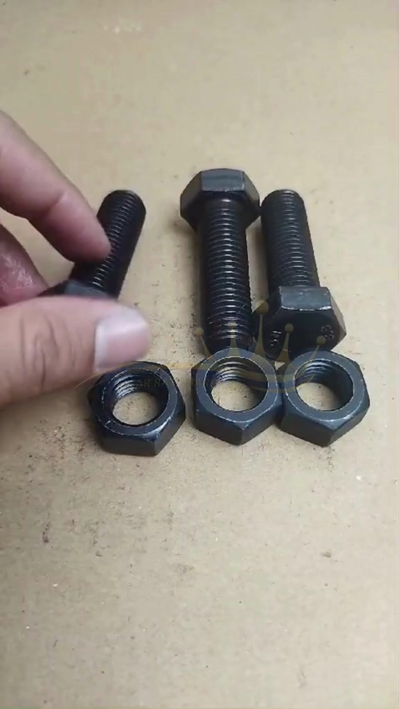 Jual BAUT MUR BAJA M16X50 FULL DRAT PANJANG 5CM KUNCI 24 5 CM BAUD HTB GRADE 8.8 HITAM M16 X 50 ...