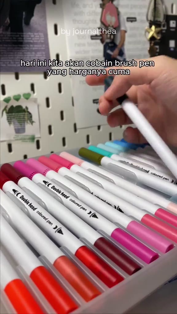 Jual Hightune Spidol Warna Set 12/36/60/80/100/120 Spidol Brush Pen 2 ...