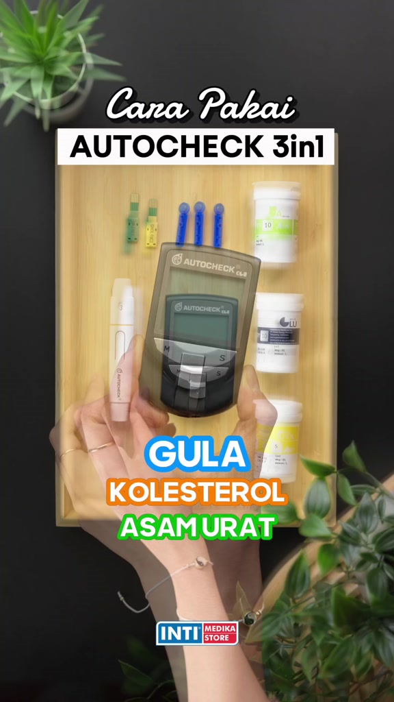 Jual AUTOCHECK - Alat Cek 3in1 GCU Gula Darah + Kolesterol + Asam Urat ...
