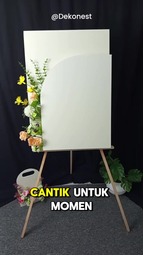 Jual Dekonest Flower Box Buket Papan Bunga Standing Welcome Sign Ultah ...