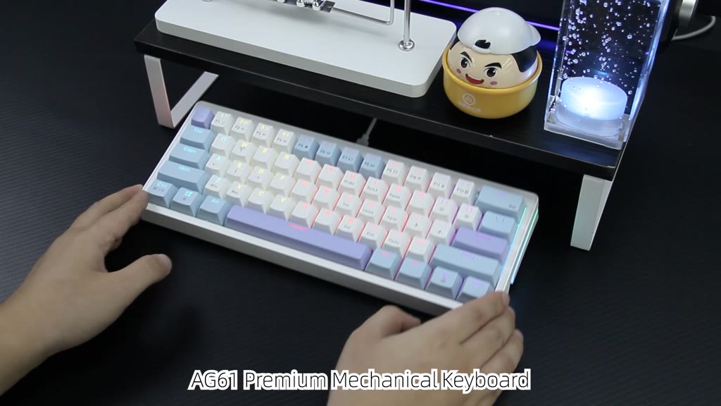 Jual Zifriend AG61 RGB backlight mechanical keyboard layout 60% type-c ...