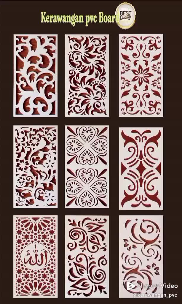 Jual KRAWANGAN PVC BOARD / ORNAMEN PVC FOAM BOARD TEBAL 5MM /PARTISI ...