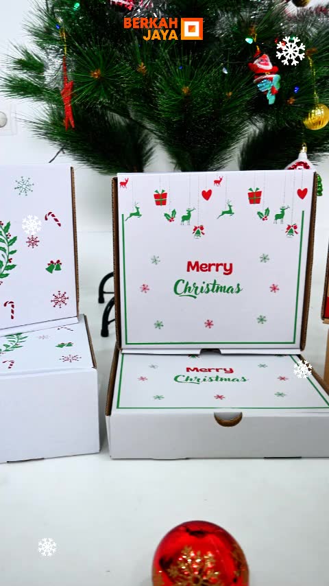 Jual Dus Natal Christmas Box / Corrugated Box Packaging Die Cut Mailer ...
