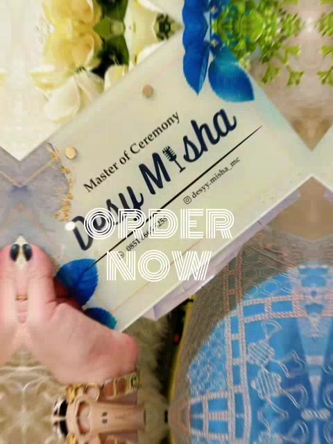 Jual UKURAN A5 CUE CARD / Q CARD MC, PEMBAWA ACARA BAHAN AKRILIK TEBAL ...