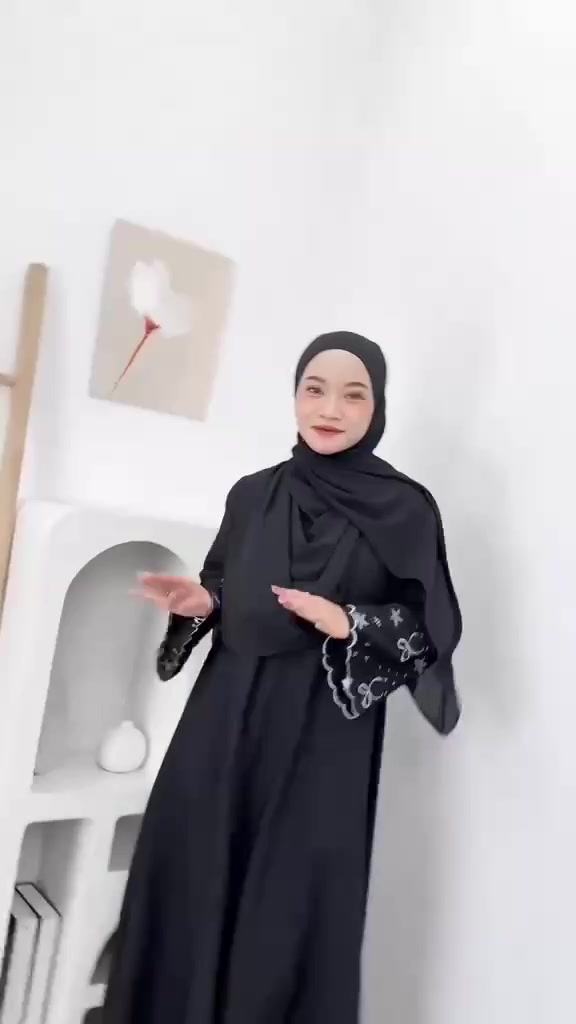 Jual GAMIS ABAYA COQUETTE ABAYA TURKEY BASIC BORDIR COQUETTE | Shopee ...