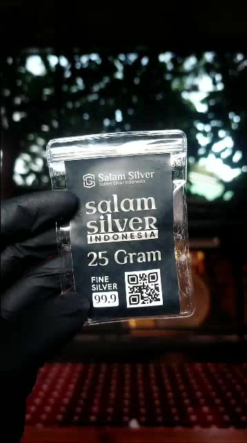 Jual Perak Batangan Fine Silver Murni 10 dan 25 gram Salam Silver ...