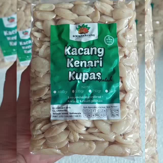 Jual Kacang Kenari Kupas Mentah 1 kg / Kenari Utuh Super Premium ...