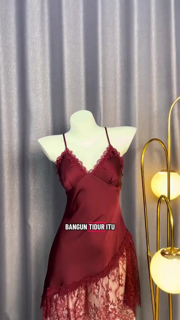 Jual OLIVIA - Dress Tidur Wanita Sexy Seksi Elegan Premium Bahan Adem ...
