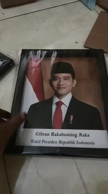 Jual Paket Bingkai Cetak Foto Presiden Dan Wakil Presiden 2024 2029 ...