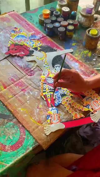 Jual WAYANG KULIT SAPI ASLI TOKOH BUTO TERONG UKURAN 60CM | Shopee ...