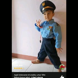 Jual Baju Seragam Kostum Karnaval Profesi TNI Angkatan Udara AU Anak | Shopee Indonesia