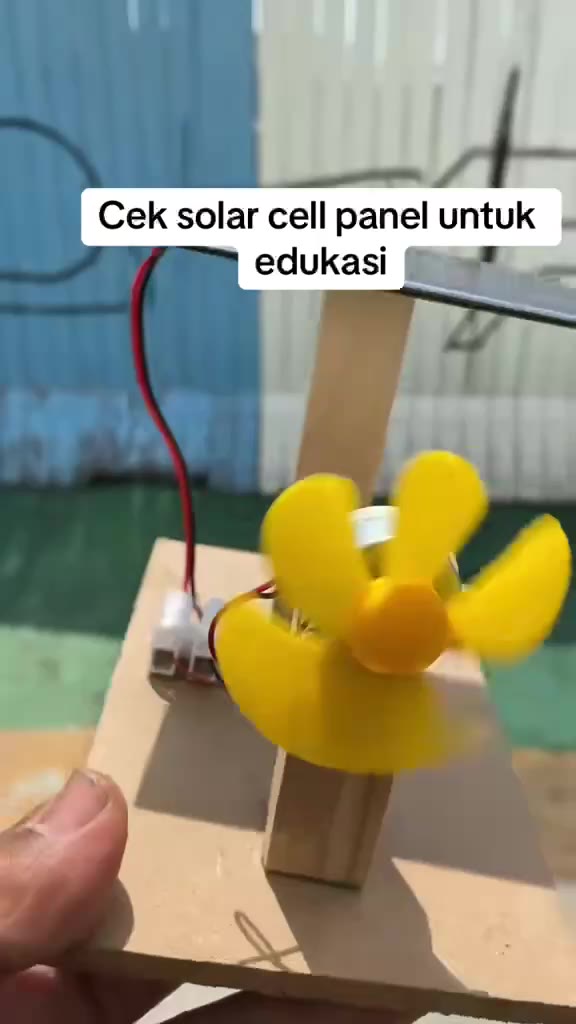 Jual STEM Kit Kipas Tenaga Solar Cell praktek PLTS Mini Panel Surya ...