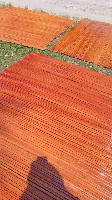 Jual Tirai bambu Plitur & vernis ukuran 2x2 mter Lengkap tali ...