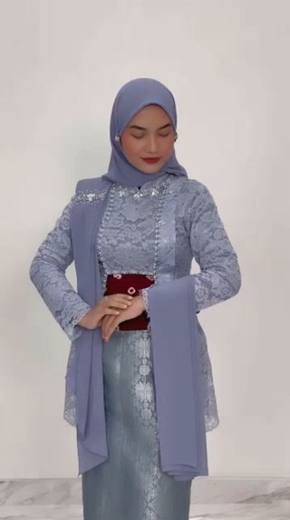 Jual Kebaya Kutu Baru Modern Kebaya Wisuda Lamaran Tunangan Set Kutubaru Full Payet Tunangan ...