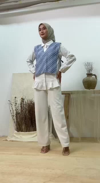 Jual VIVILOOKS-VEST BATIK PATTERN PREMIUM MODERN ETNIK KATUN OUTER ...