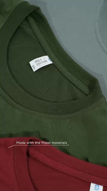 Jual KAOS POLOS POLYCOTTON 24s ( 100% Polyester Premium dengan Handfeel ...