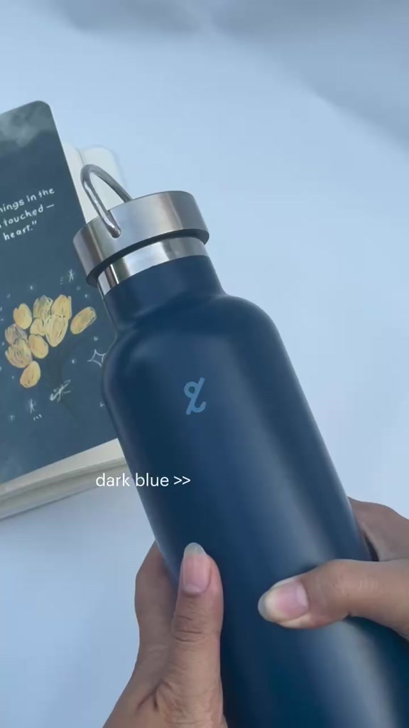 Jual [Domma] 700 ml Metal Handle Lid Insulated Reusable Tumbler Hadiah ...