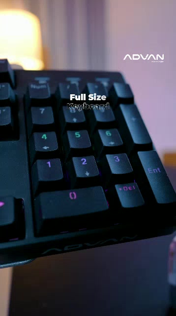 Jual ADVAN Mechanical Keyboard MK02 gaming Keyboard 100% Layout 104 ...