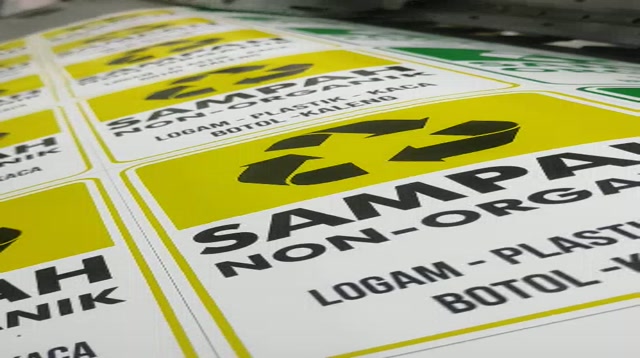 Jual Stiker Jenis Sampah Bahan Vinyl Kualitas Premium Tahan Lama Anti ...