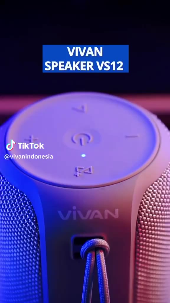 Jual VIVAN Speaker Bluetooth VS12 V5.0 Surround Sound 360° Waterproof ...
