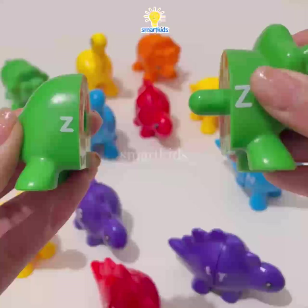 Jual Dino Matching Shape Number Alphabet Color / Mainan Mencocokan ...