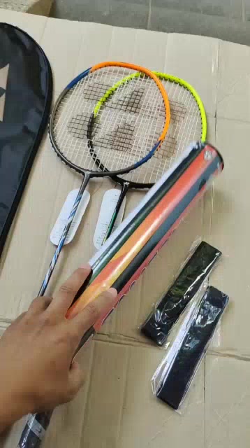 Jual Raket badminton lokal senyawa 21 LBS paket komplit 2 RAKET 2 GRIP ...