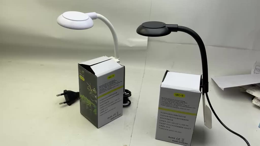 Jual LAMPU JEPIT 3MODE WARNA HITAM PUTIH LED AQUARIUM AQUASCAPE MINI ...