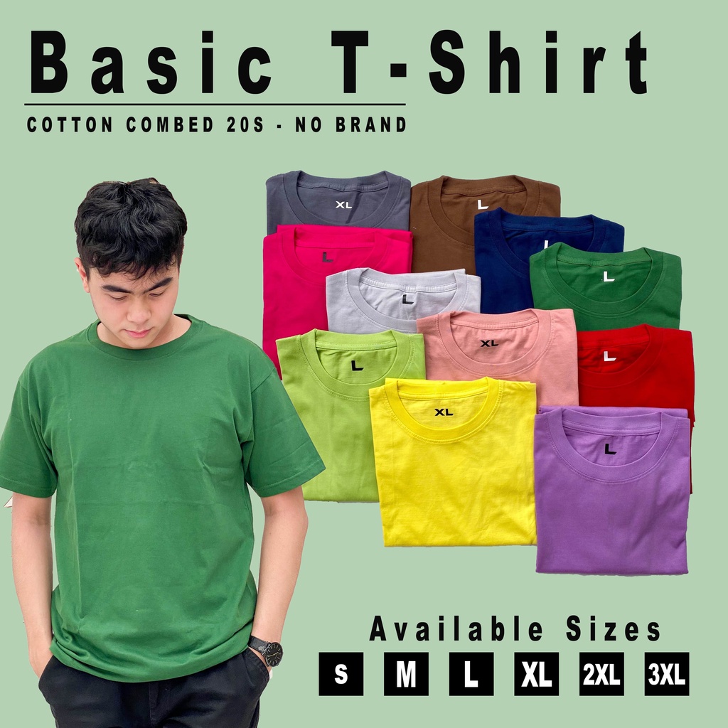 Jual KAOS POLOS 100% COTTON COMBED 20S SIZE XXXL | KATUN COMBED ...