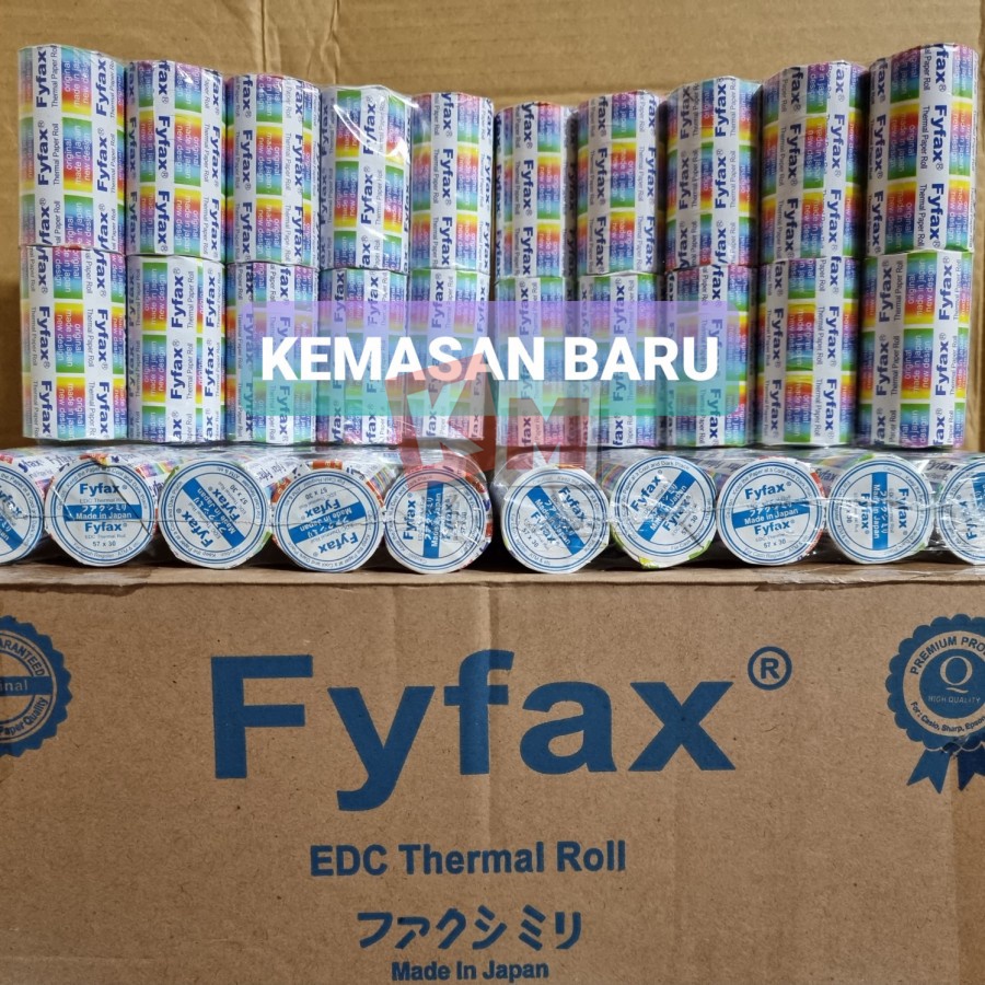 Jual Kertas Thermal EDC / Register Paper Roll FyFax 57 x 30 mm / 57x30 ...