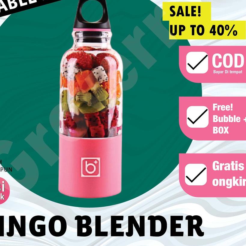 Jual Blender Juicer Capsule Vitamer Portable Alat Jus Buah Sayur Bingo 500mL Cup Electric ...