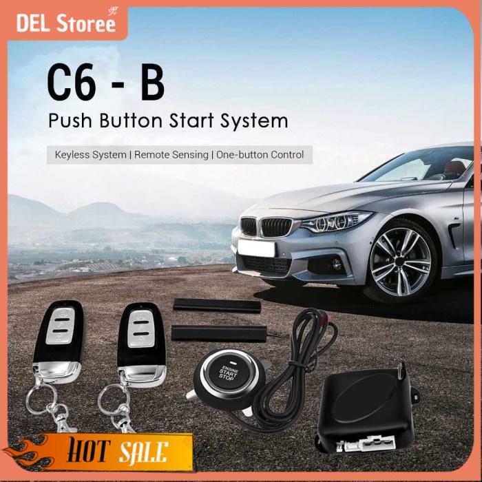 Jual Kunci Mobil Pintar Push Start Ignition Car Keyless Remote Control ...
