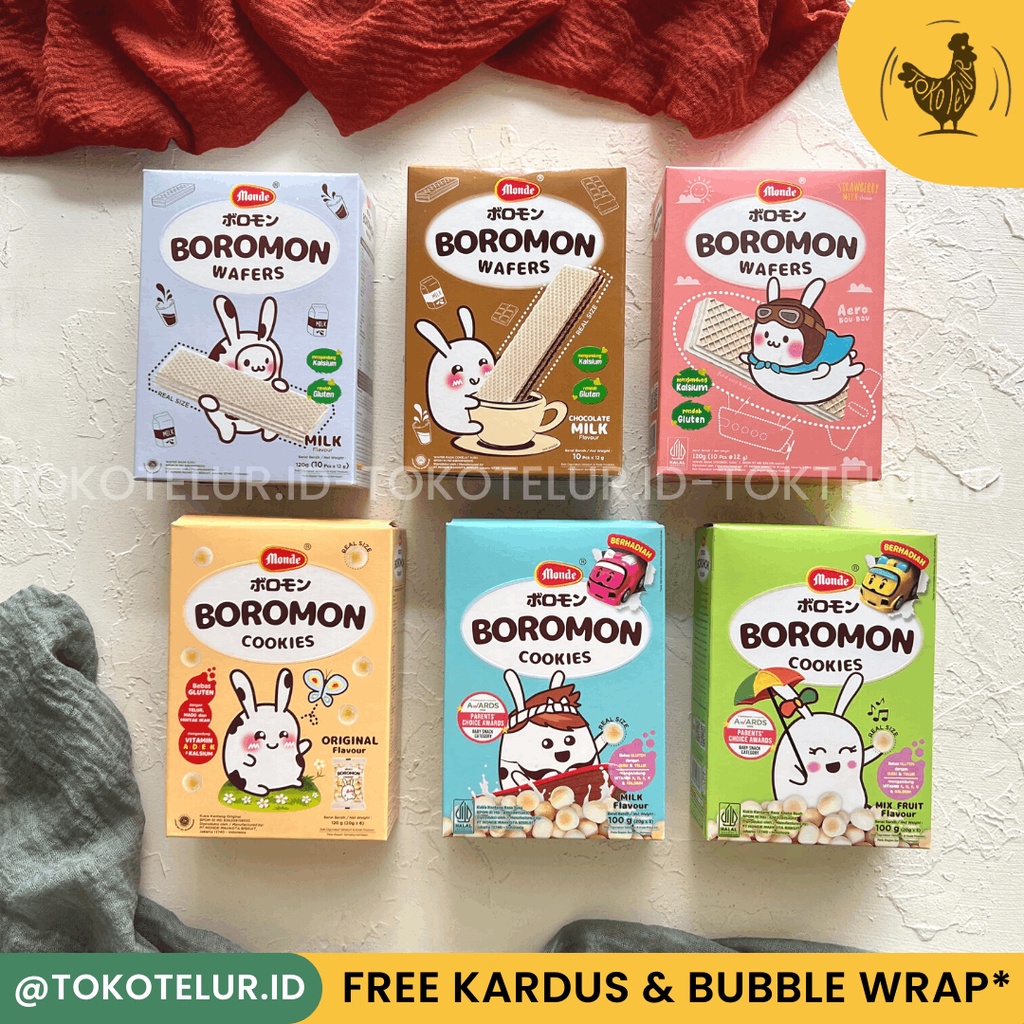 Jual MONDE - Boromon Cookies - Wafers | Cemilan Biskuit Wafer Anak ...