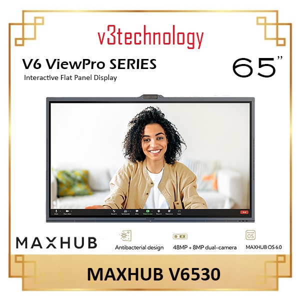 Jual MAXHUB V6530 Interactive Flat Panel 65" ViewPro Series | Shopee Indonesia