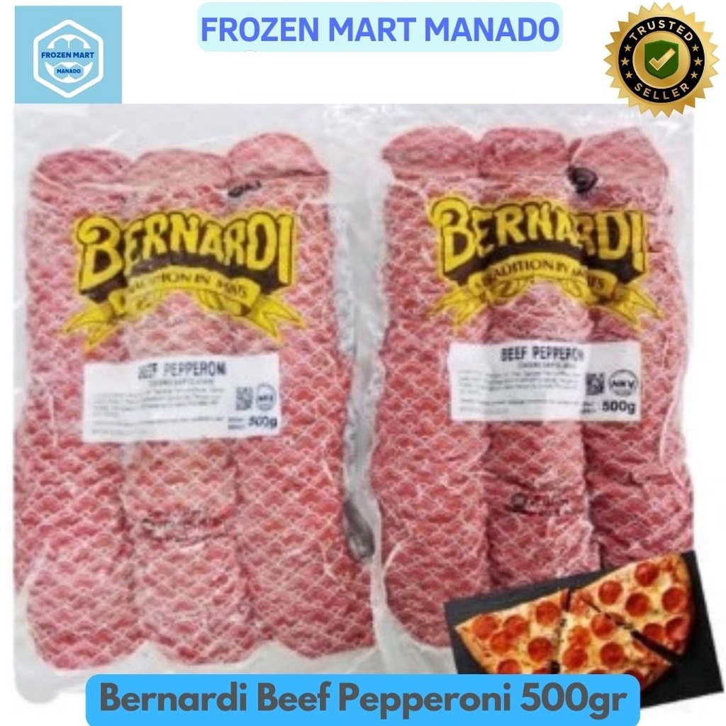 Jual Bernardi Beef Pepperoni 500gr - Frozen Mart Manado (Frozen Food ...