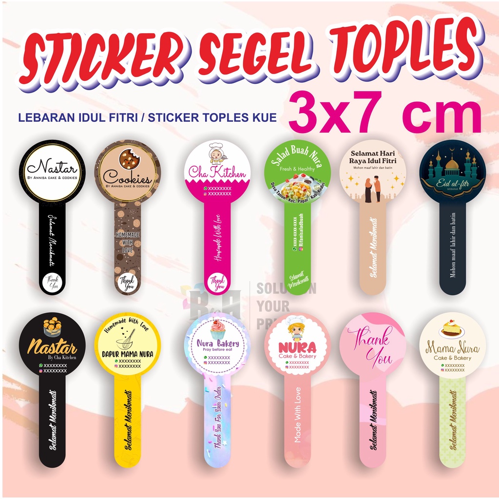 Jual 75 pcs STIKER SEGEL LEBARAN IDUL FITRI / STICKER TOPLES / STIKER ...