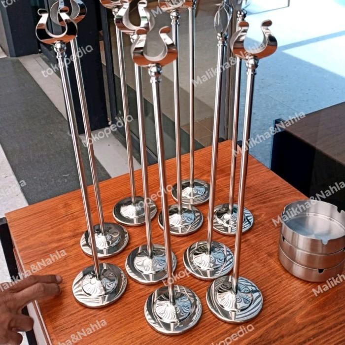 Jual Terlaris Table Number Menu Stand Card Holder Stainless / Tiang ...