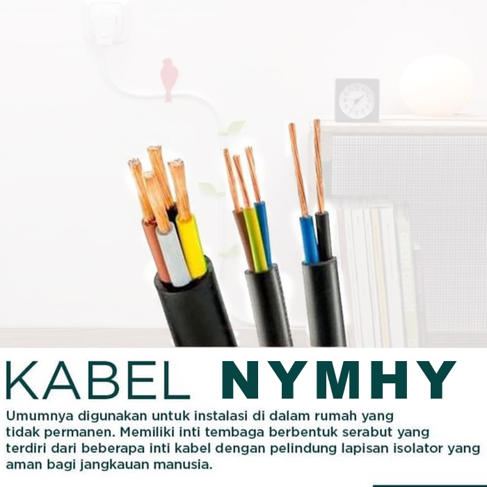 Jual Kabel Listrik Tembaga / Kabel NYMHY 2x2.5mm 3x2.5mm / Kabel ...
