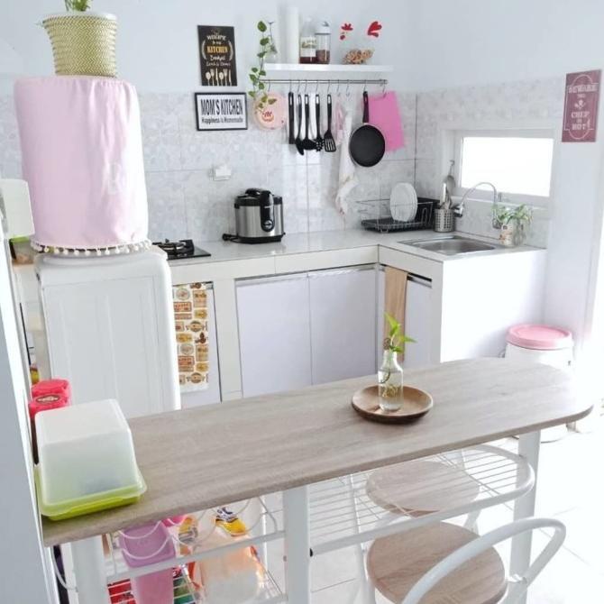 Jual Meja Bar Minimalis 2 kursi 1 / meja makan meja Orbit dinnning set ...