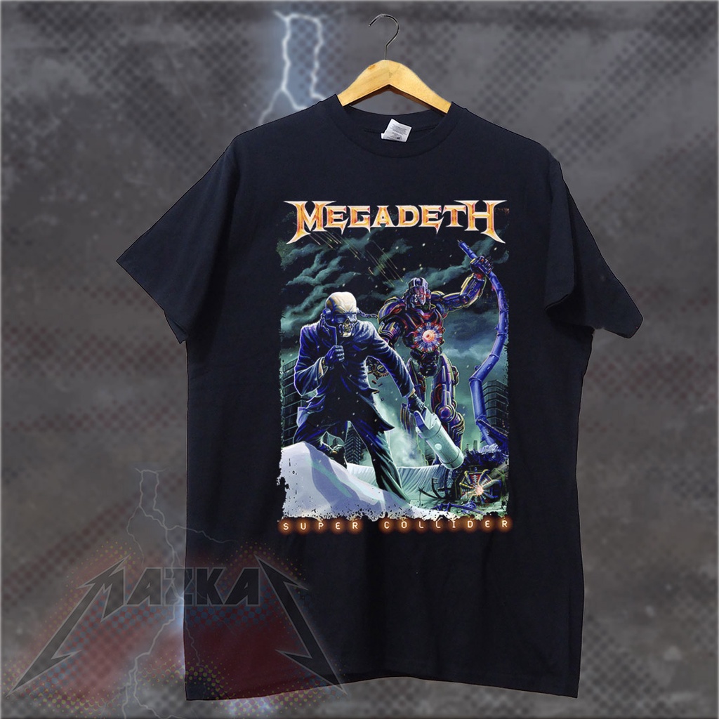 Jual Kaos Band | Metal | Megadeth | Super Collider | Shopee Indonesia