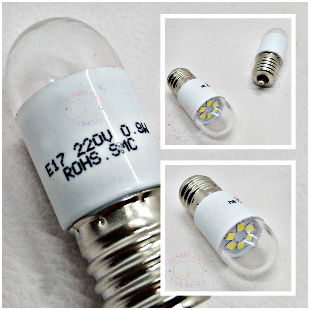 Jual LAMPU KULKAS LED | BOLAM KULKAS BAWAH E12 , E14 , E17 | LAMPU SHOWCASE INV2 | Shopee Indonesia