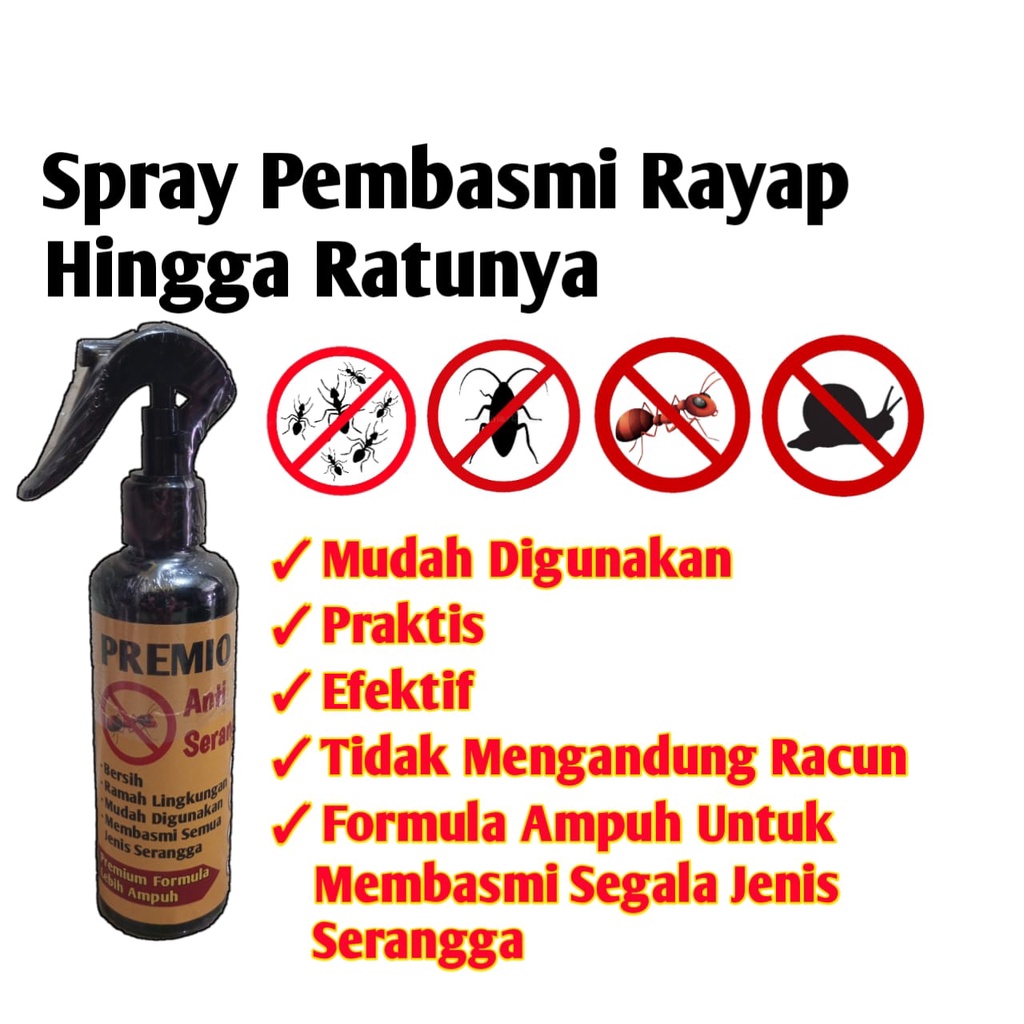 Jual Semprot Spray Pembasmi Serangga Semprotan Anti Semut Rayap Kutu ...