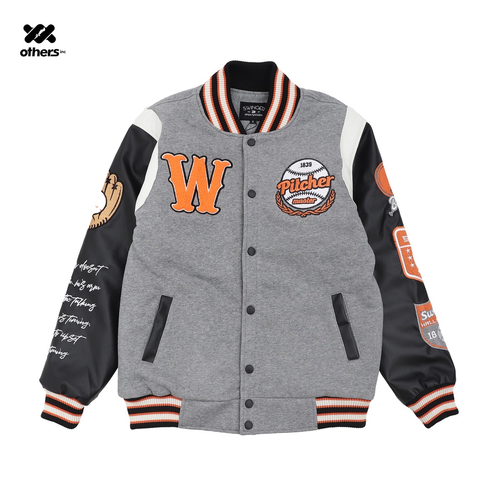 Jual VARSITY JACKET PITCHER GREY TOWEL | OTHERSBRAND | Shopee Indonesia