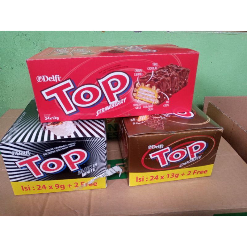 Jual Delfi Top Wafer 1 Box Isi 24 Pcs Sachet 24Pcs Coklat | Shopee ...