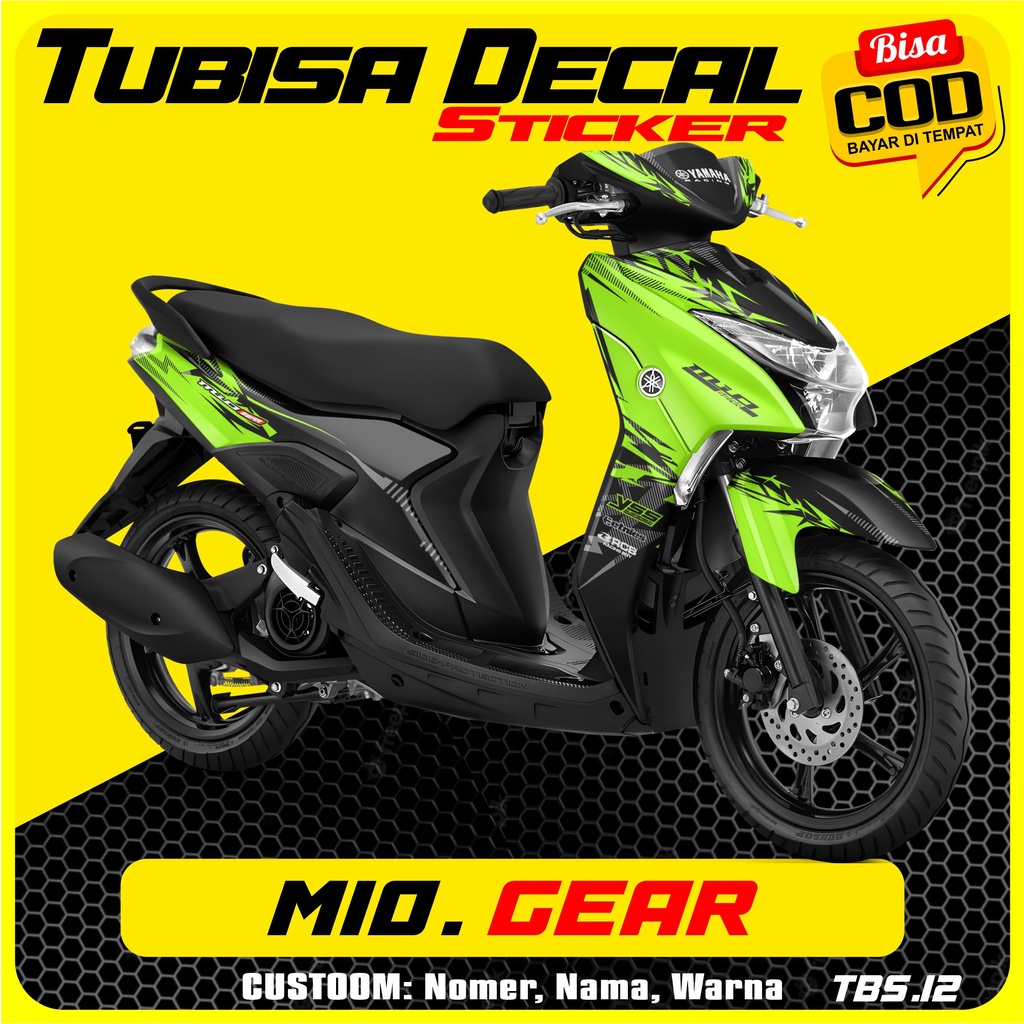 Jual Decal Sticker Full Body MIO GEAR - Dekal Stiker Striping Variasi ...