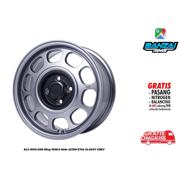 Jual VELG MOBIL RACING HSR KEREN R15 BRIO | Shopee Indonesia