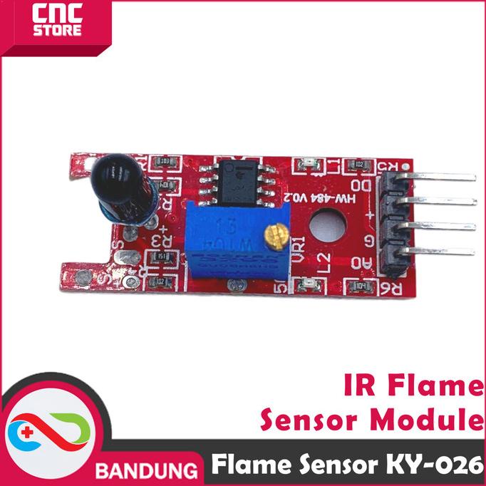 Jual FLAME SENSOR MODULE KY-026 FIRE DETECTION SENSOR MODULE ARDUINO cncst00 | Shopee Indonesia