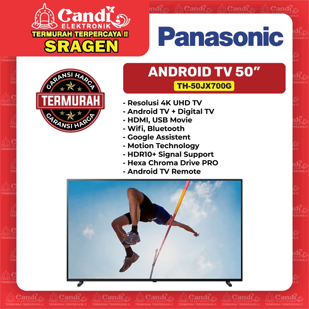 Jual PANASONIC Led Tv 50 Inch 4k Uhd Android Tv - TH-50JX700G | Shopee ...