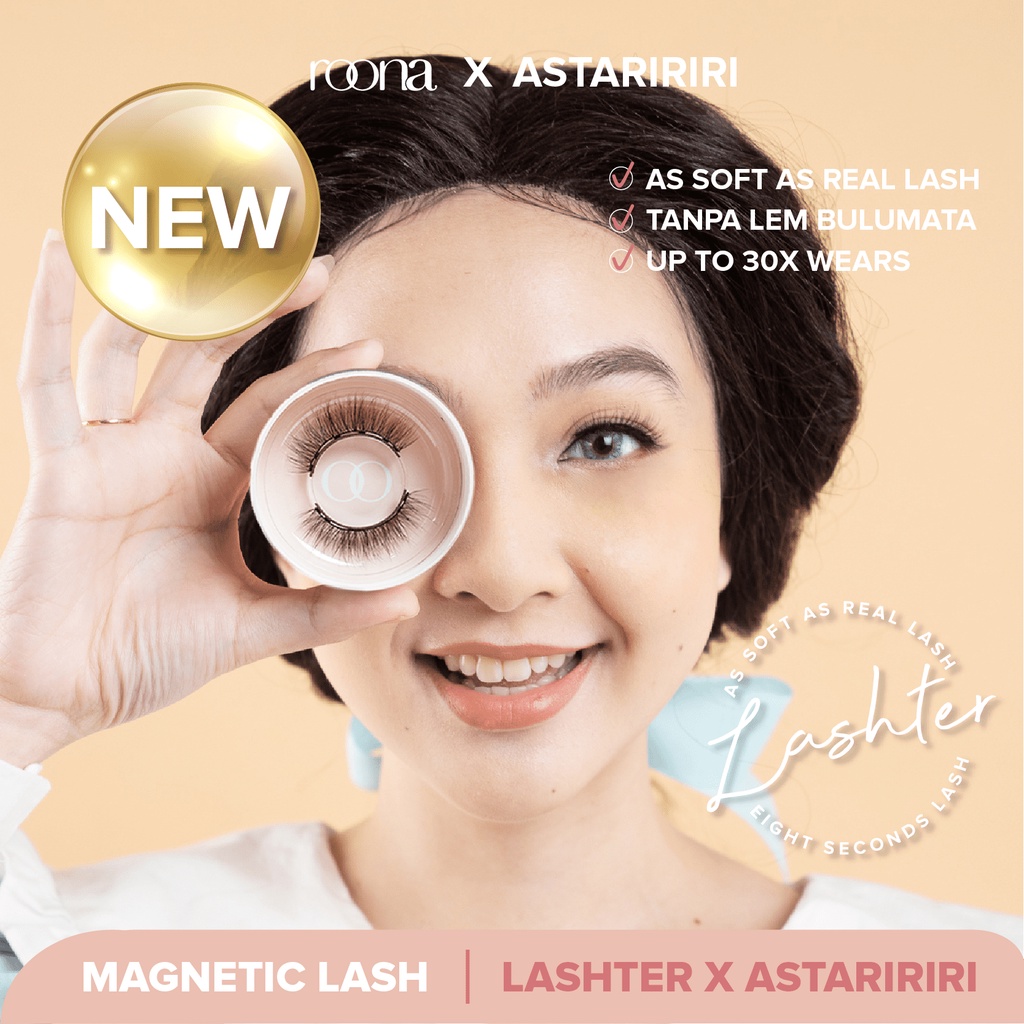 Jual ROONA x Astaririri - Lashter Magnet Eyelash Bulu Mata Magnetik ...